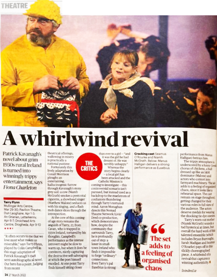 MANUS HALLLIGAN IN TARRY FLYNN • Actors and Movers